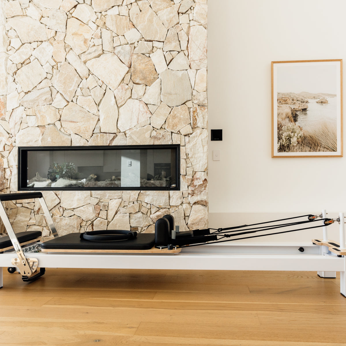 Aussie Pilates Metal Reformer | White Frame | AP-AL-22 – Pilates World